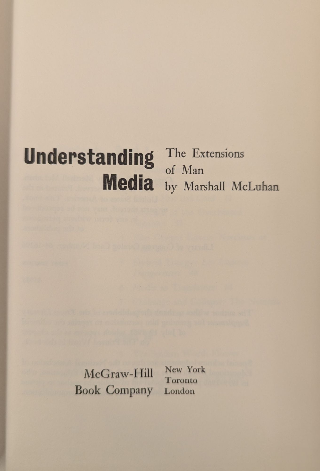 Understanding Media | Marshall McLuhan