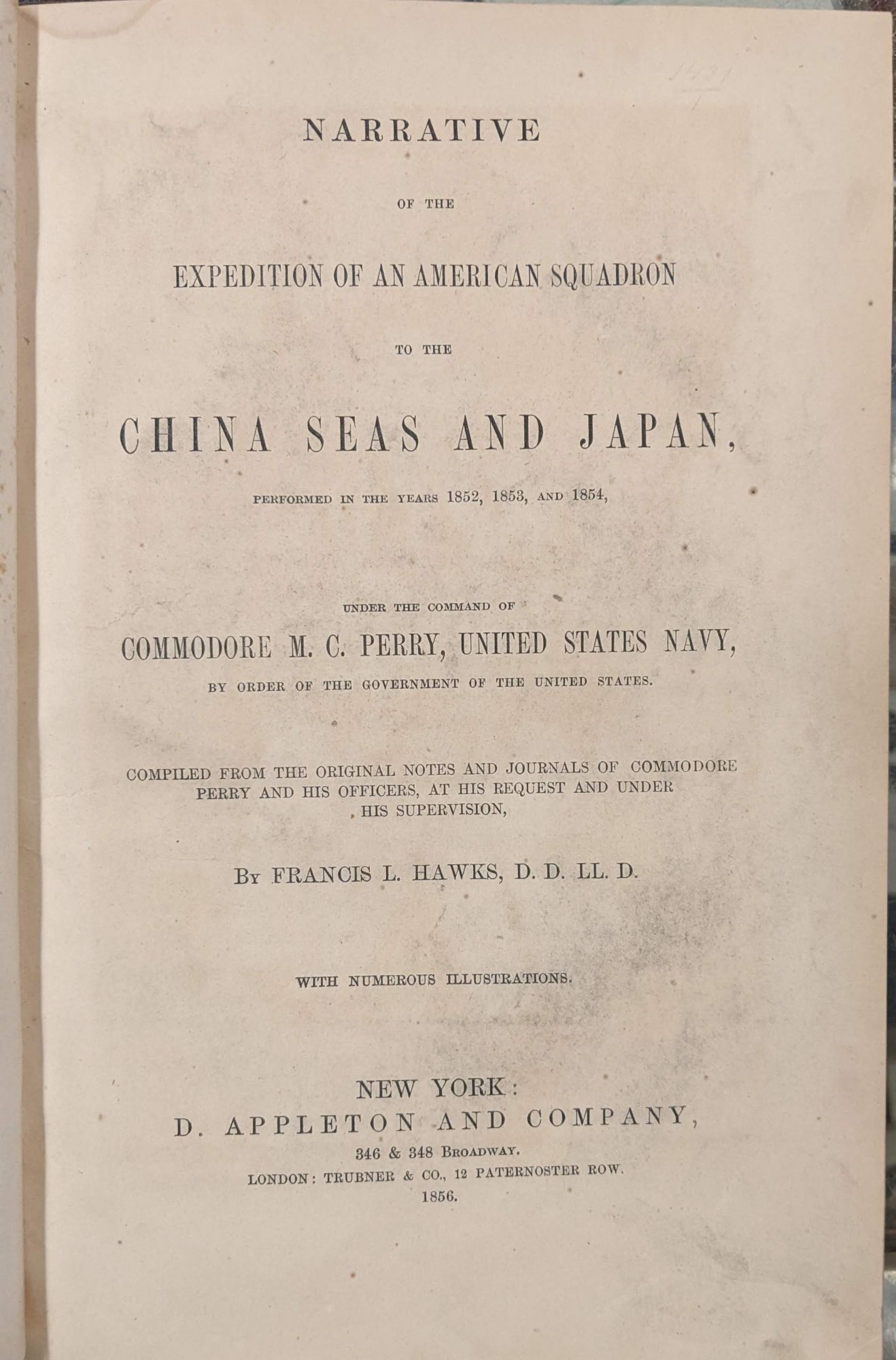 Narrative of the Expedition of an American Squadron to the China Seas ...
